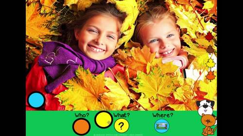 Fall Speech Therapy Real Photo Boom Cards, Expanding Sentences, WH ...