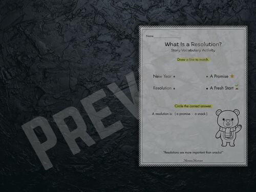 Squirrels New Years Resolution Activities | January Worksheets for ...