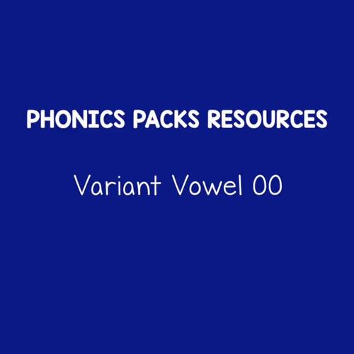 Orton-Gillingham Phonics Variant Vowel Teams OO Activities and Games