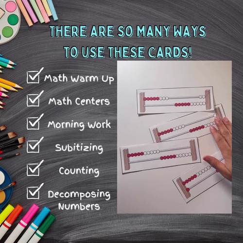 Rekenrek Quick Image Multipurpose Flash Cards by Making Number Sense ...