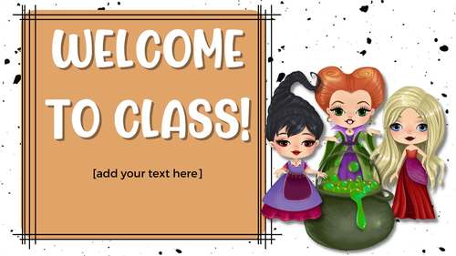 EDITABLE Classroom Slides Template | Hocus Pocus | PowerPoint | Google ...