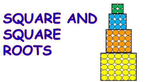 Square and Square Roots Powerpoint Lesson by Cutemathematician | TPT