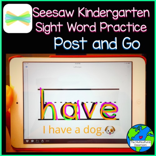 How to Practice Sight Words on Seesaw by The Multicultural Classroom