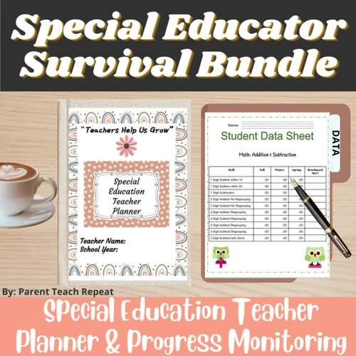 Special Education Teacher Planner and Progress Monitoring | Back to School