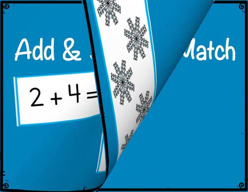 Polar Themed Addition & Subtraction 0-10 Number Sentence Match | TPT