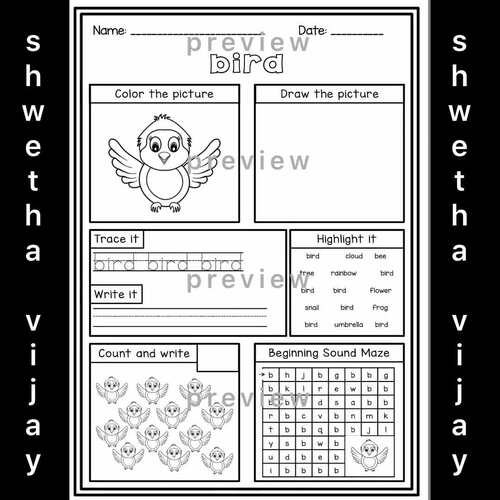 Spring Vocabulary Spelling Activities kindergarten Worksheets First ...