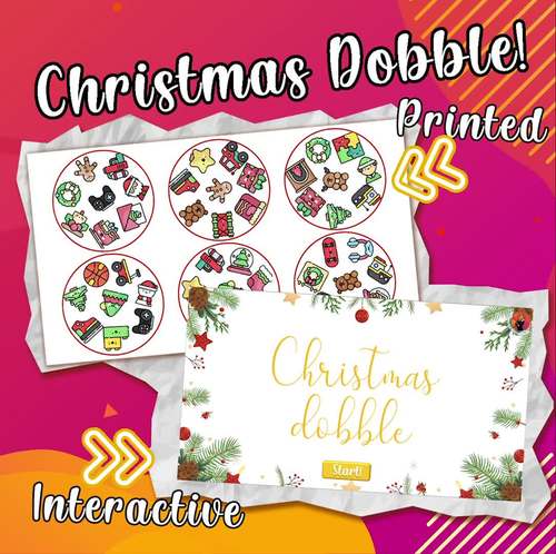 [CHRISTMAS] - DOBBLE by Teachontherun by Raisa | TPT