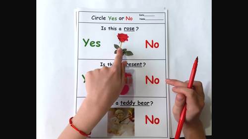 Valentine`s Day Yes No Questions by Angie S | Teachers Pay Teachers