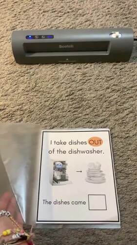 Errorless Adapted Book | Special Education | Positional Concepts | Task Box