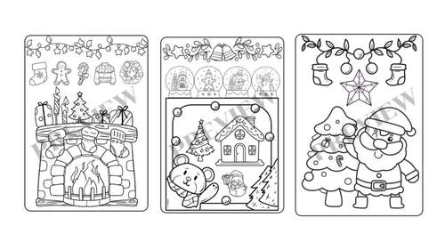 Christmas Coloring Sheets by LEARN FUNFUN | TPT