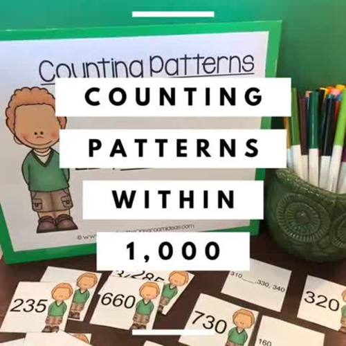 Counting Patterns Within 1,000 Bundle by Fern Smith's Classroom Ideas