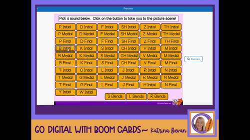 Boom™ Cards: Articulation Picture Talk Scene for speech therapy | TPT