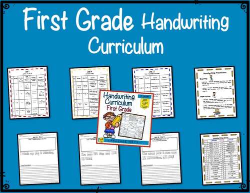 First Grade Literacy Bundle: Handwriting, Assessments, Sight Words ...