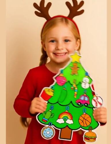 Christmas Tree Ornaments Craft | Cut, Paste & Decorate Shapes and Cute ...