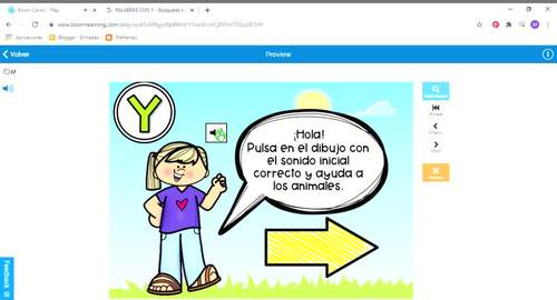 BOOM CARDS Letra Y | Sonidos iniciales del alfabeto | Alphabet in Spanish