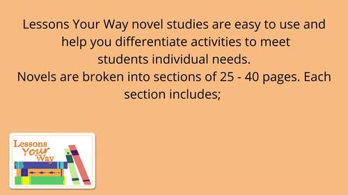 From the Desk of Zoe Washington Novel Study by Lessons Your Way