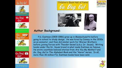 GO DOG, GO! 3-PACK (slides w handouts, games, printables) Children's ...