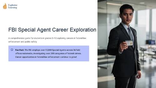 FBI Special Agent Career Explo Career Exploration 101 Role Skills ...