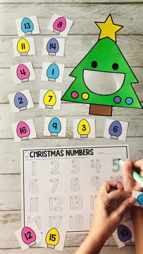 Christmas Feed Me Number Tracing - Tracing 0 to 5, 1 to 10, or 1 to 20