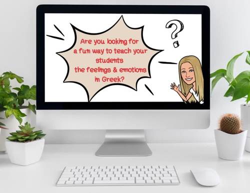 GREEK CARDS: Feelings & Emotions with illustrations / Καρτέλες: Τα ...