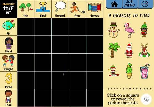 Minimal Pairs Hide & Seek Speech - Tropical Christmas Theme - PPT ...