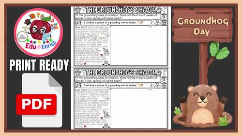 Groundhog Day Mini Book | No-Prep Interactive Activities | Read, Write ...