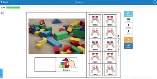 Core Word Interactive Book - MORE | AAC | BOOM CARDS™ by The ...