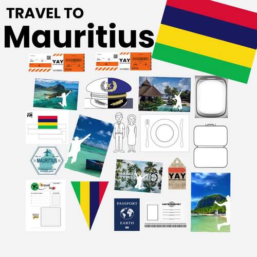 Travel to Mauritius! – Printable Pretend Travel Activity for Kids