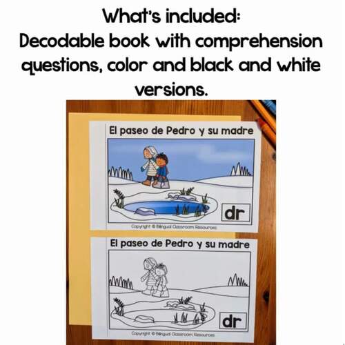 Sílabas trabadas dr | Librito | Hojas de trabajo | Decodable Reader in ...