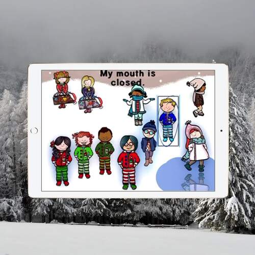 Reading comprehension Boom cards for Logic and Inference | Winter time