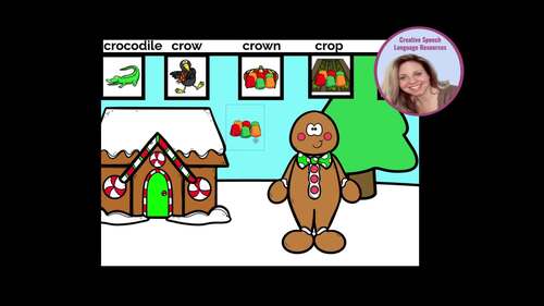 Gingerbread Articulation: /kr/ Blends | Winter Speech Therapy Activity