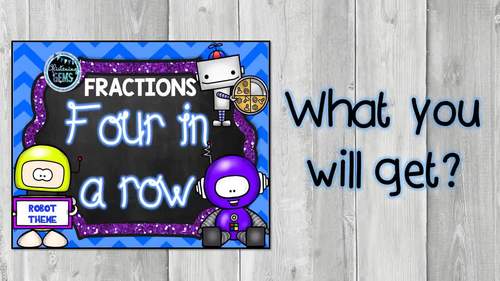 Fractions Games For Third Grade | Four in a Row Fractions Games | TPT