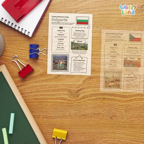 Eastern Europe Country Research Bundle | 10 Geography Projects & Worksheets