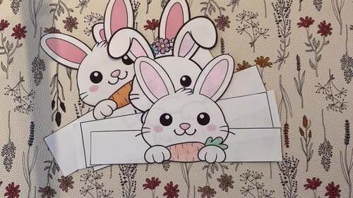 Easter Bunny Headband Craft | Bunny Ears Crown Printable | Easter Hat ...