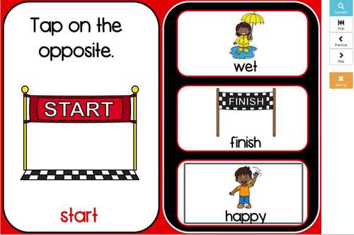 Antonyms on Boom Cards by Quintessential Achievers | TPT