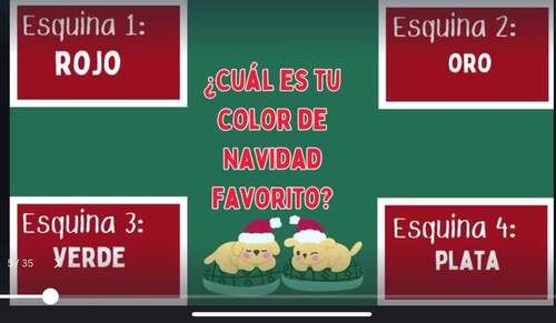 Four Corners Christmas, SPANISH Juego de Cuatro Esquinas Navidad, en ...