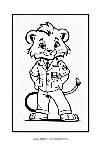 Discover the Joy of Lion Coloring Pages for Kids Vol 1: Lion at Work