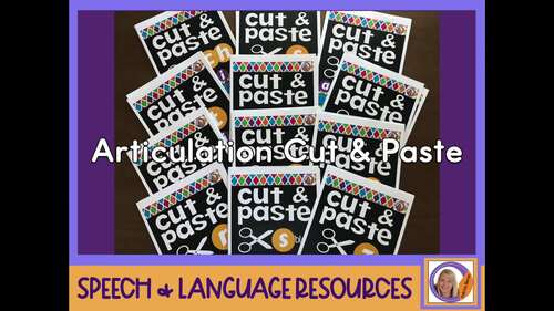 Articulation: Cut & Paste /s/ blends for speech and language therapy
