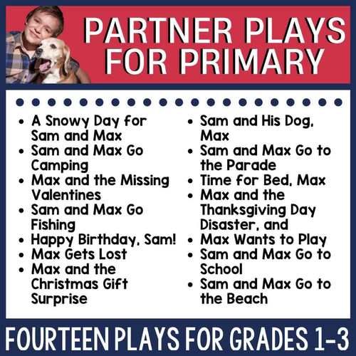 Partner Plays Bundle for Primary, Fluency Activities, Readers Theater ...