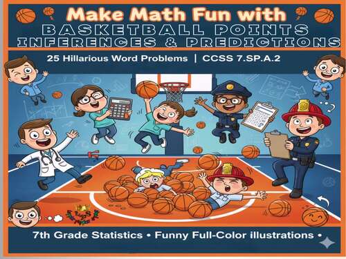 Basketball Points Math Word Problems Inferences- Predictions 7.SP.A.2 ...
