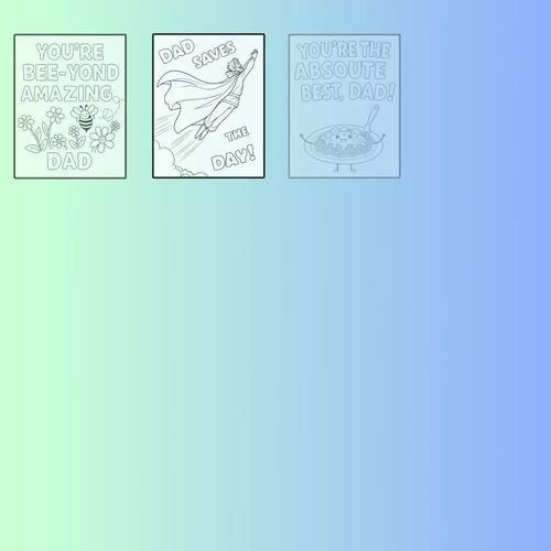 Father’s Day and Summer Holiday Coloring Pages| All About Dad Book Gift ...