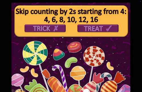 Halloween Skip Counting Practice Grade 2 | Trick-or-Treat Digital Math Game