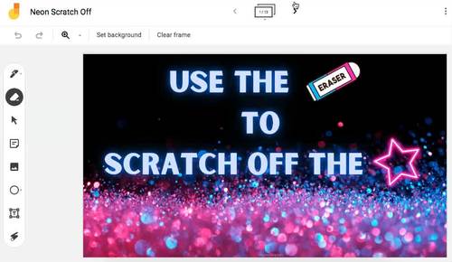 Jamboard l Scratch Off l Neon Theme by Lessons4Teachers | TPT