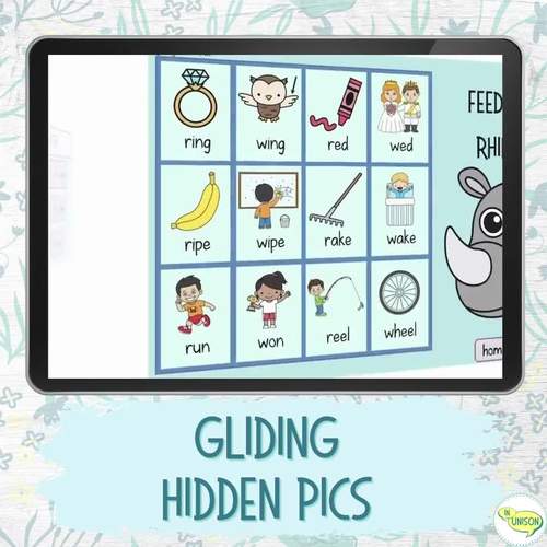 Gliding Boom Cards™ Hidden Pictures for Speech Therapy | TPT