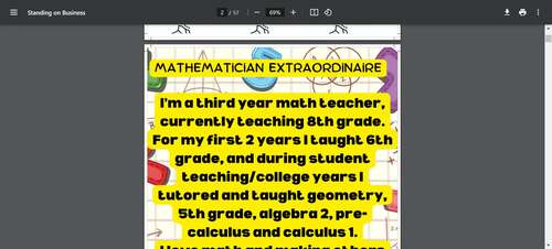 Standing on Business Test Prep Bulletin Board, Goal/Shoe Design ...