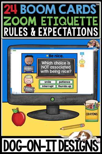 Zoom Meeting Rules Bundle by June Shanahan Dog-On-It Designs | TPT