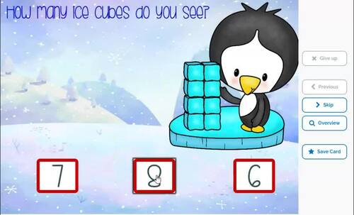 Winter Counting Snowflakes and Ice Cubes BOOM Activity for Preschool ...