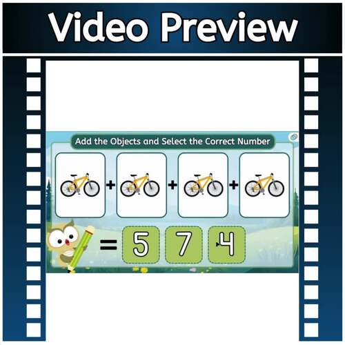 Repeated Addition: Adding Single Digit Number Four Times Digital Resources
