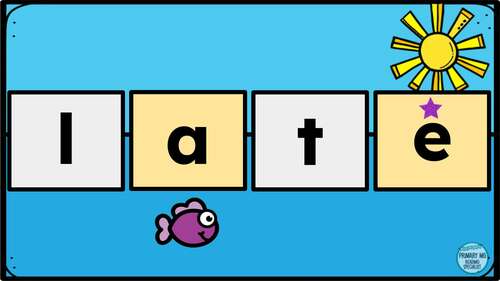 Summer Silent E Phonics | Blending Boards | Google Slides and PowerPoint