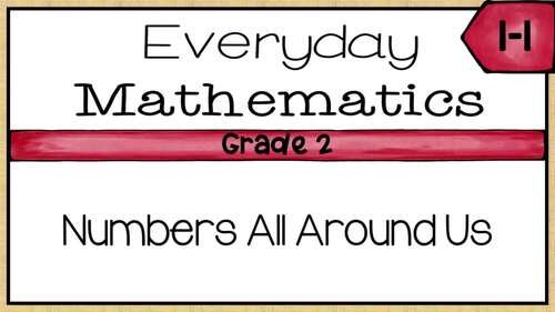 2nd Grade Everyday Math (EDM4) Unit 2 Lesson Slides by Horrocks Hears a Who